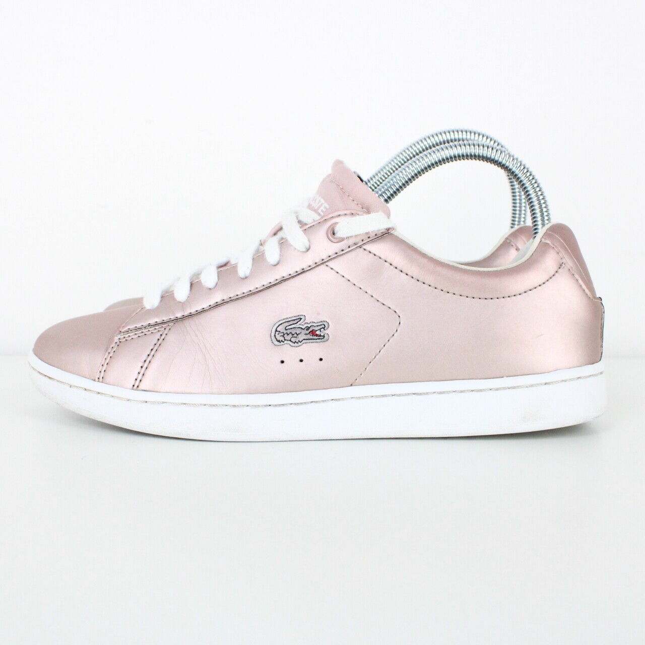 Womens pink lacoste trainers store