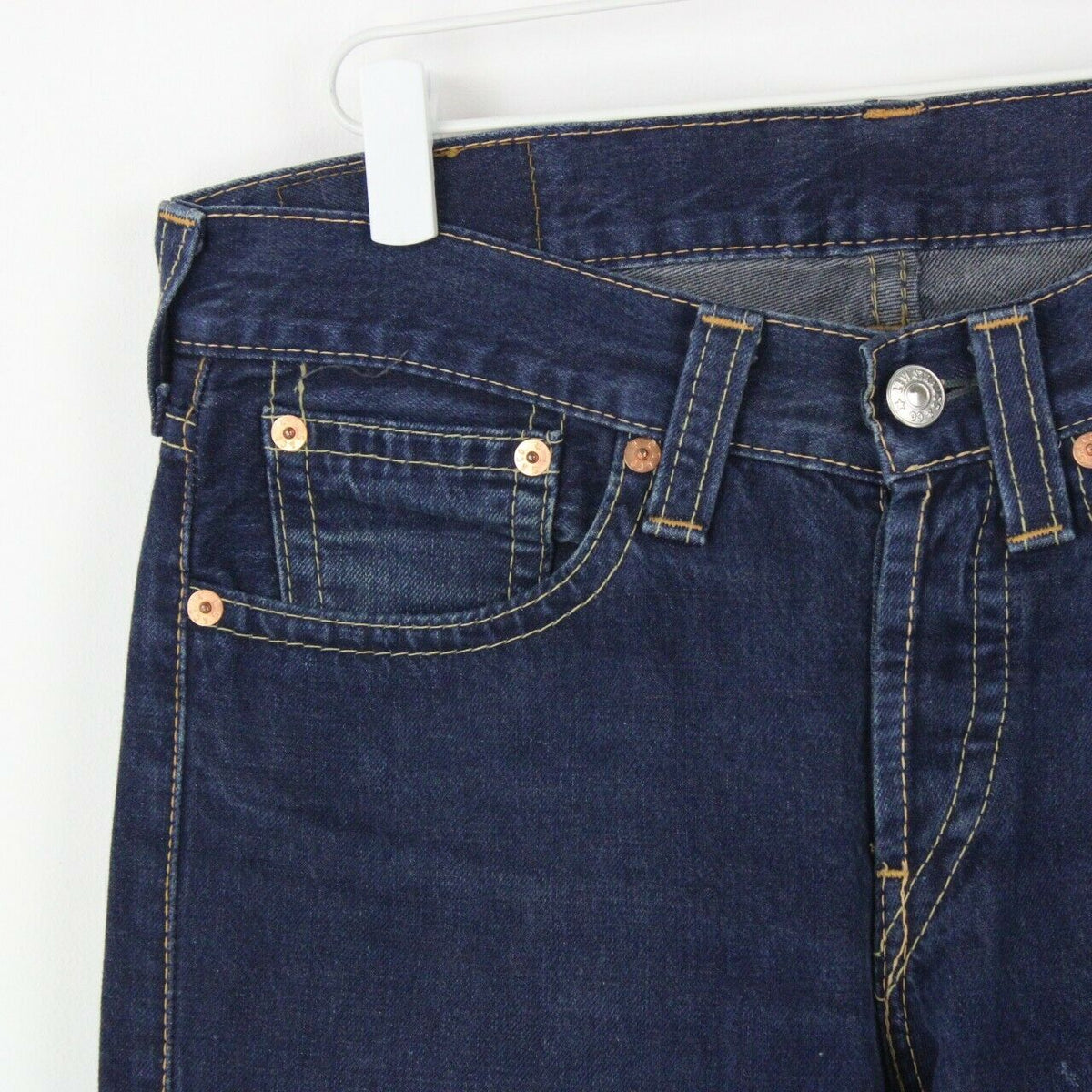 Mens LEVIS 907 Jeans Dark Blue | W34 L32 – GPS Vintage